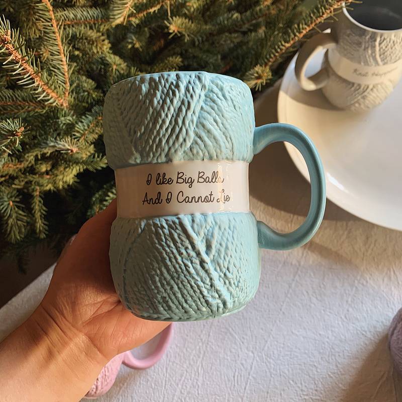 Ball Of Wool Ceramic Mug – GiftBoxLondon